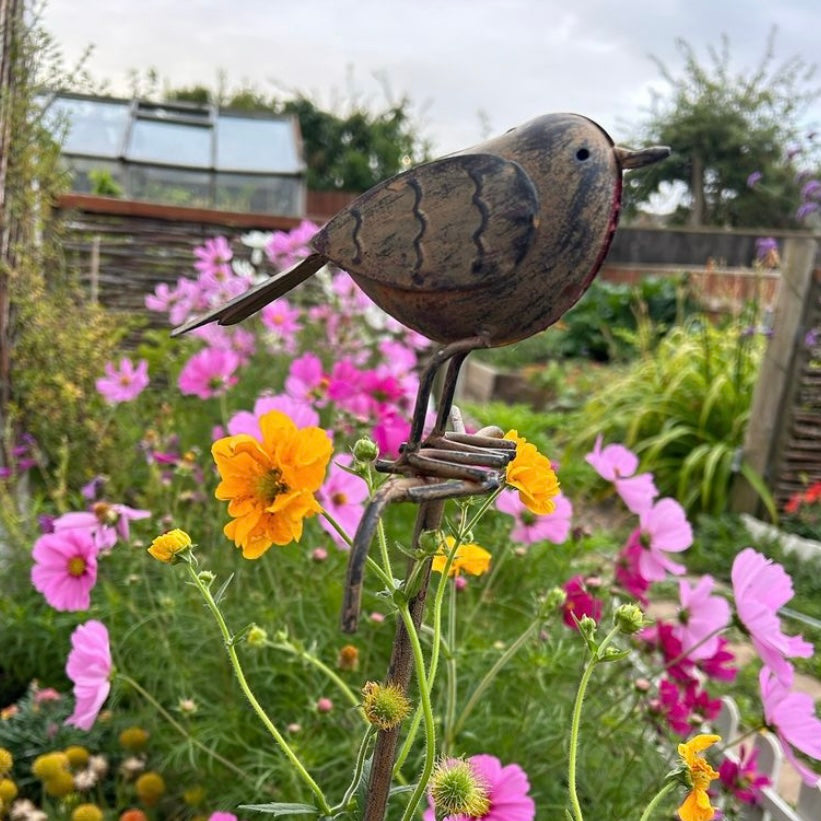 Robin on a Stick Garden Stake | Fig and Rose